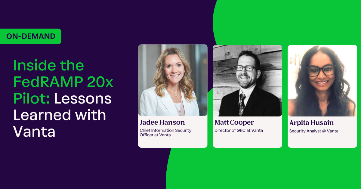 Governance, Risk, and Compliance (GRC) Software | Vanta